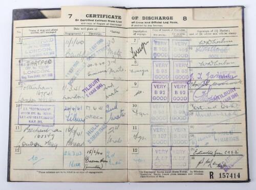 WW2 Merchant Navy Medal Group, Second Officer Cameron on the SS ...