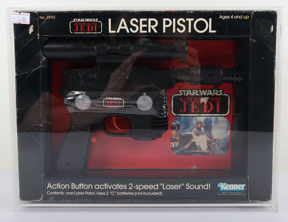 Vintage Star Wars Return of the Jedi Laser Pistol Boxed Kenner.