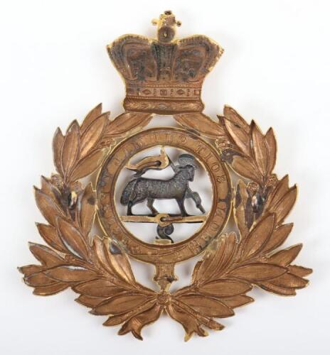 Victorian 2nd (Queens) Regiment of Foot Officers Shako Plate 1869-78