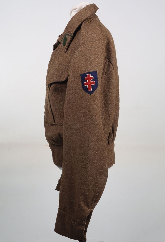 WW2 Free French Division Battle Dress Blouse