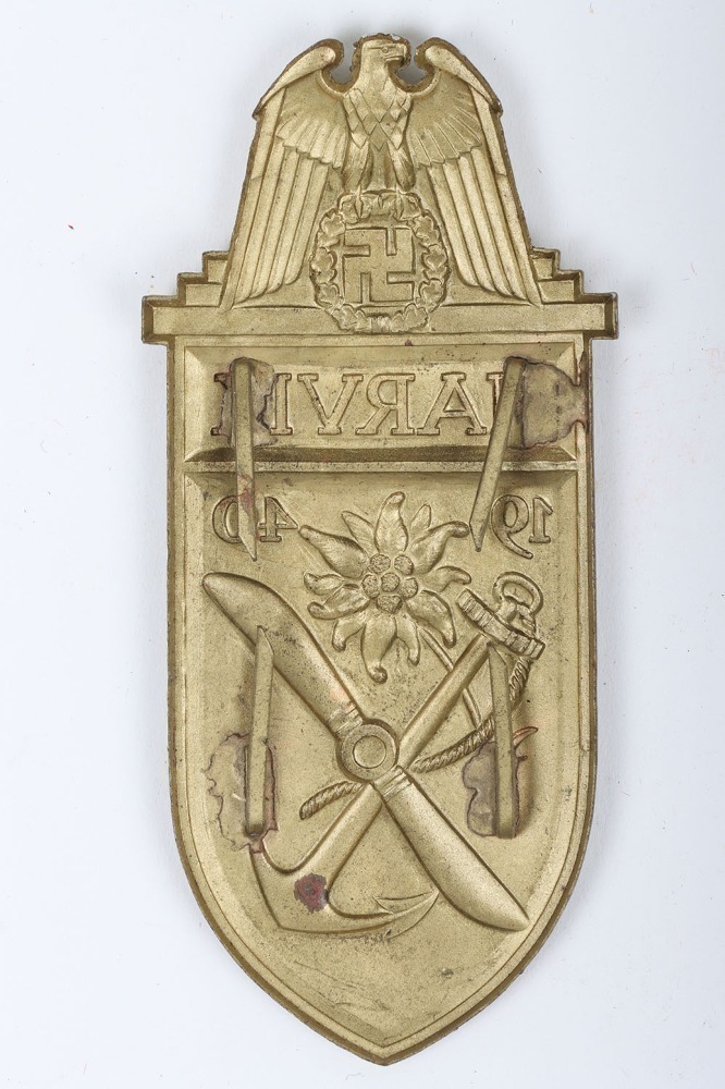 WW2 German Kriegsmarine Narvik Campaign Shield by Wilhelm Deumer ...