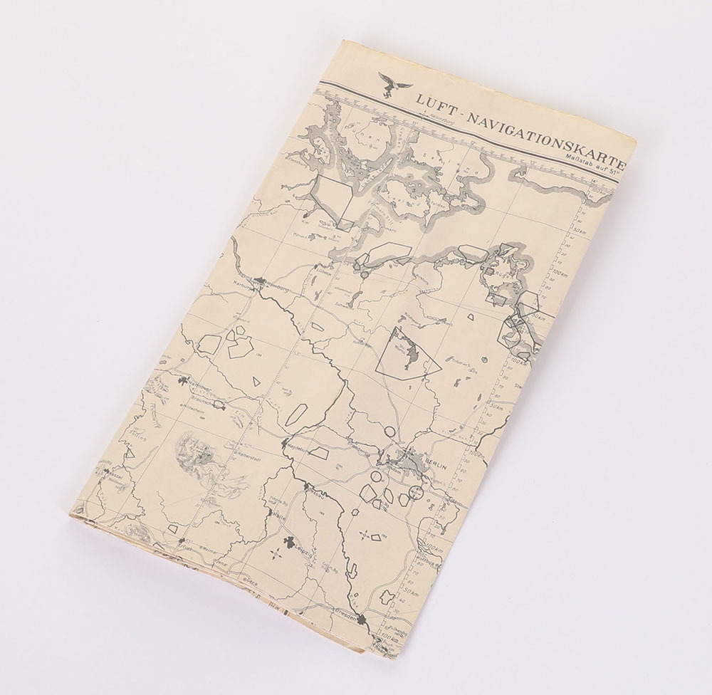 WW2 German Luftwaffe Navigation Chart