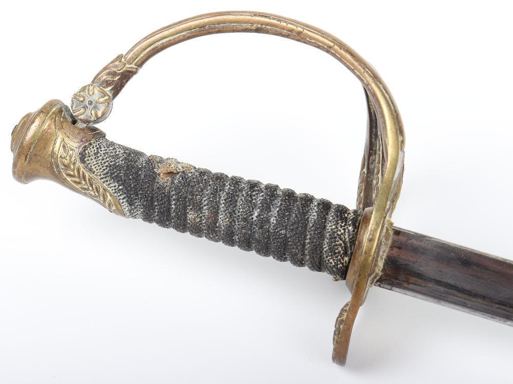 Belgium M-1889 Infantry Officers Sword