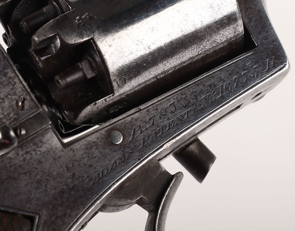 5 Shot 54 Bore Beaumont Adams Double Action Percussion Revolver,
