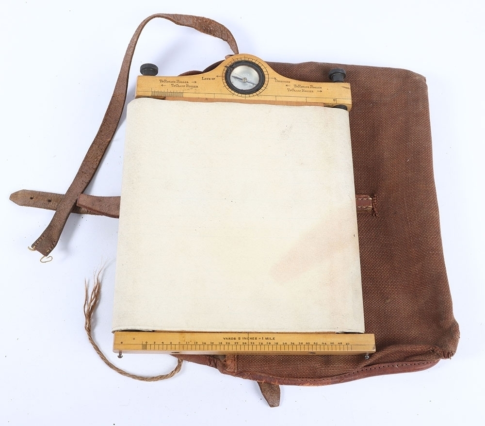 WW1 Period RFC Map / Observation Chart Leg Board