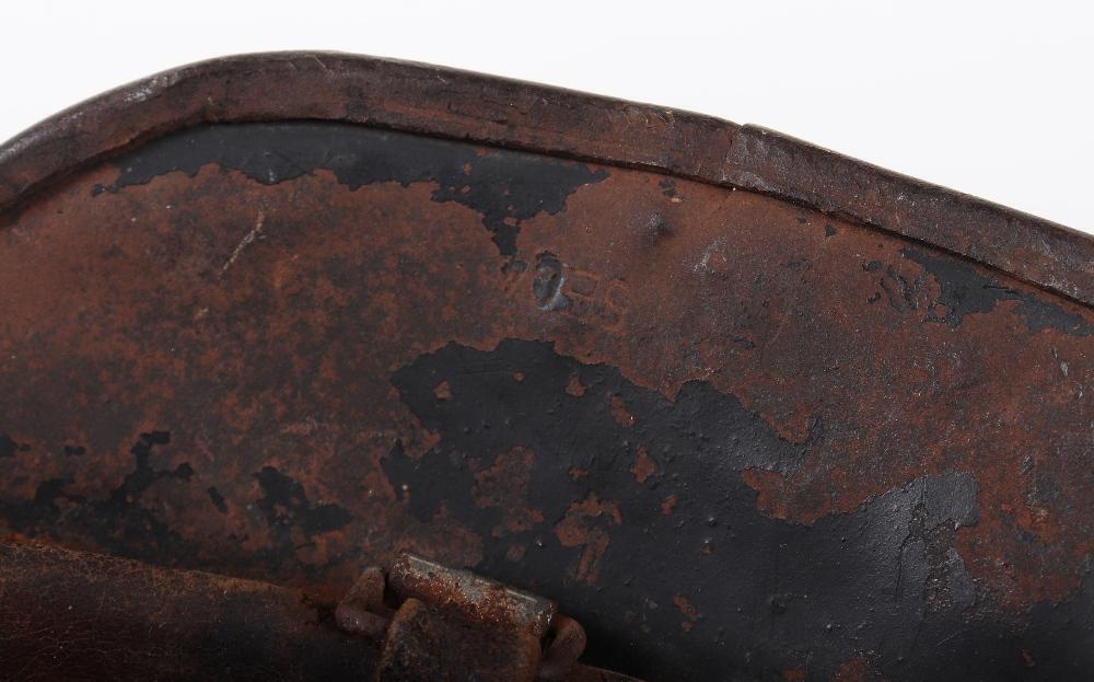 WW2 Luftwaffe Battle Damaged Steel Combat Helmet