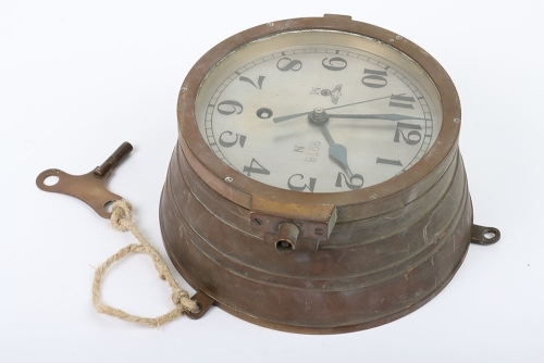 WW2 German Kriegsmarine Ships Bulkhead Clock