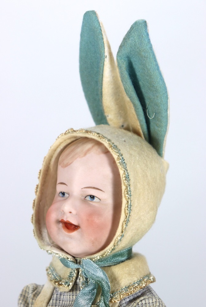 A rare Gebruder Heubach 7811 bisque head character doll wearing ...