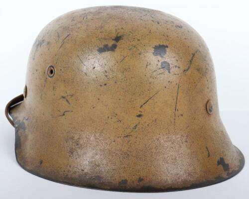 Waffen-SS Italian Front Camouflaged Steel Combat Helmet