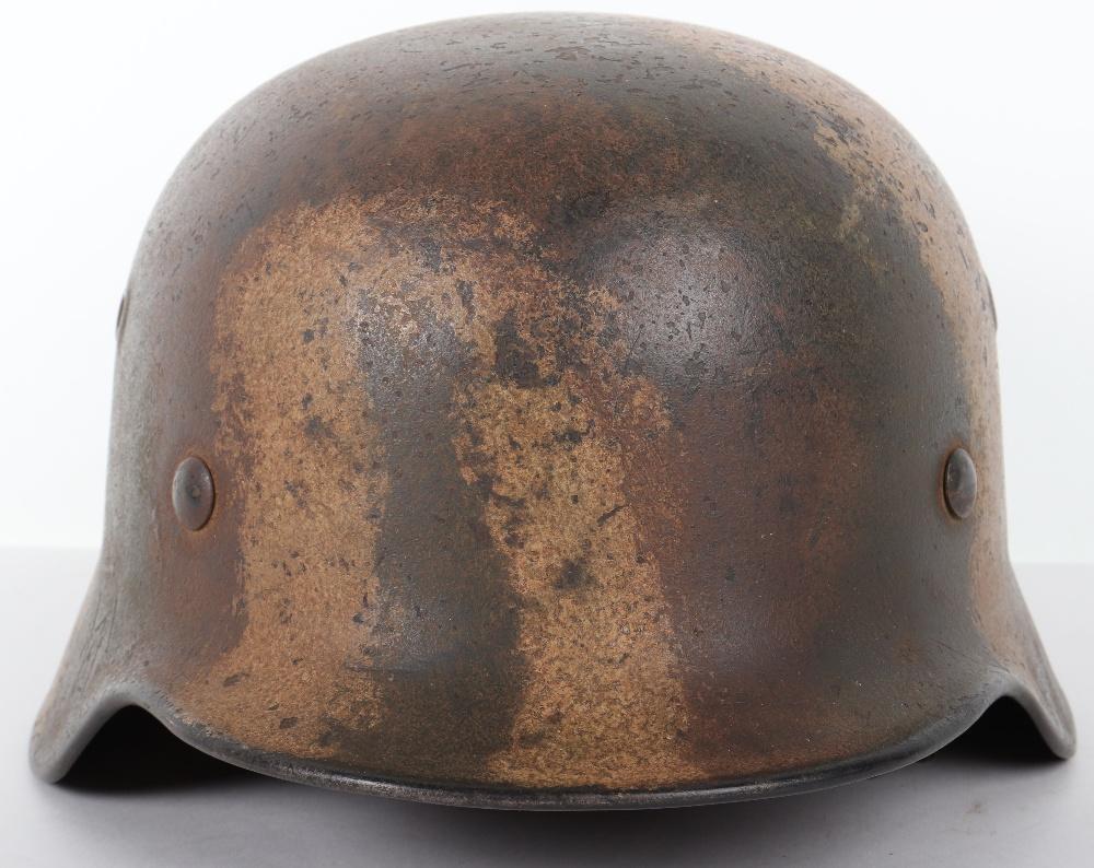 German Army Camouflaged Steel Combat Helmet