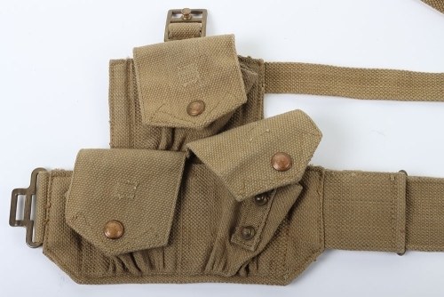 WW2 British 1940 Pattern Cavalry Webbing Equipment.