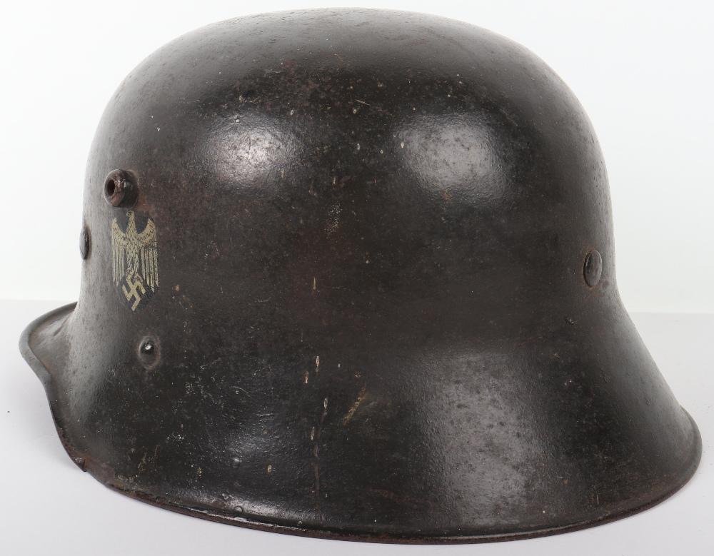 German Army Austrian M-17 Transitional Steel Helmet