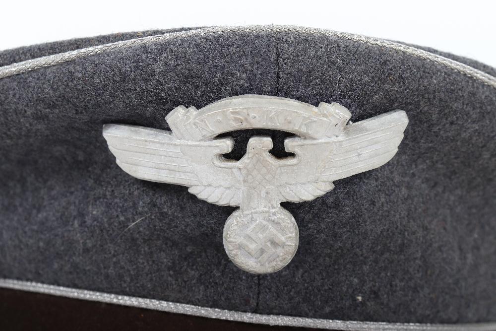 Third Reich NSKK Officer Attached to Luftwaffe Officers Peaked Cap