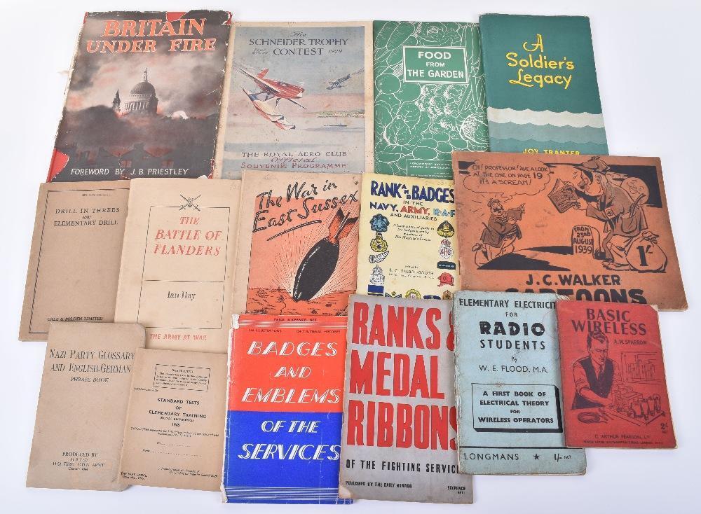 Selection of British WWII era Pamphlets, Booklets and Maps
