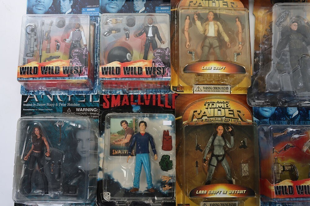 Collection of Nineteen TV Related Action Figures and Toys.