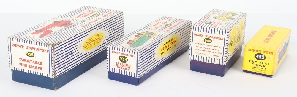 Four Original Empty Dinky Toys Commercial Boxes