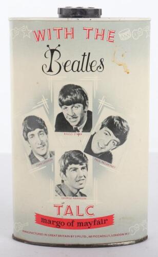 TALC Powder “with the Beatles” 1960s tin and blankets