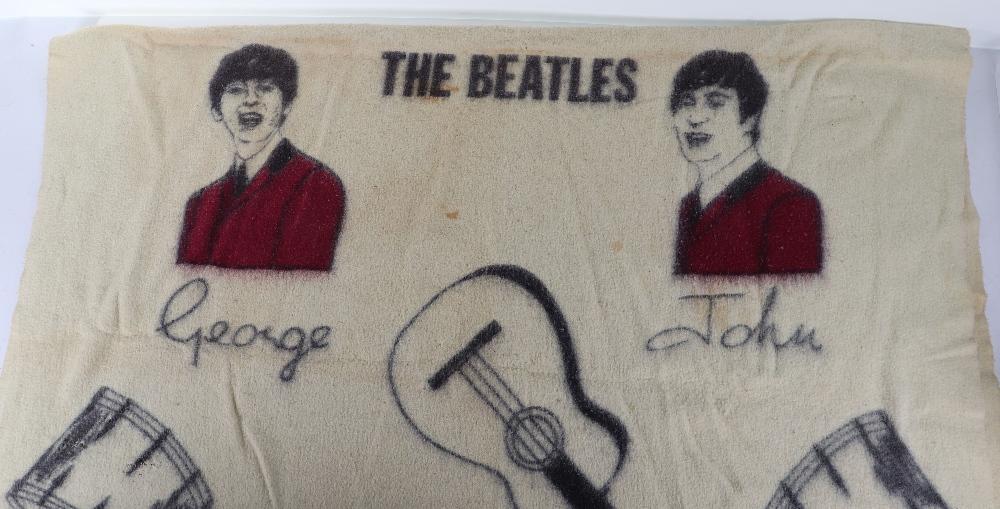 TALC Powder “with the Beatles” 1960s tin and blankets