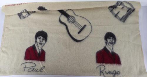 TALC Powder “with the Beatles” 1960s tin and blankets