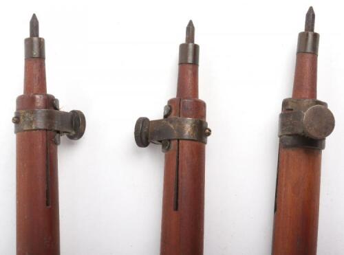 A South African hippopotamus hide sjambok, another sjambok