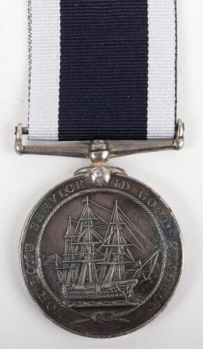 Victorian Naval Long Service Good Conduct Medal HMS Crocodile