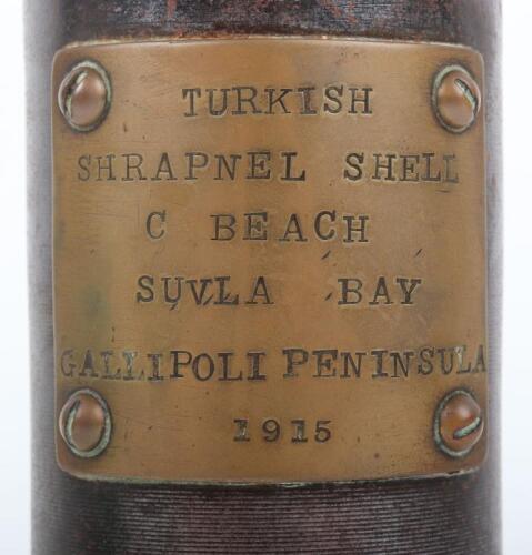 Inert WW1 Turkish 75mm Shrapnel Projectile