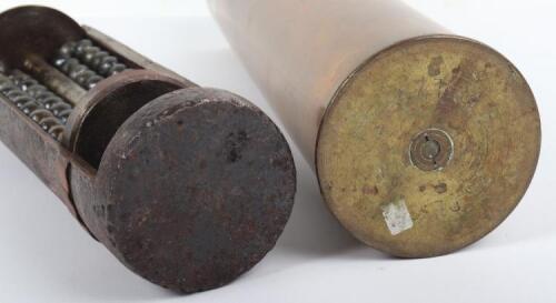 Inert WW1 French 75mm Shrapnel Cut Away Sectioned Shell