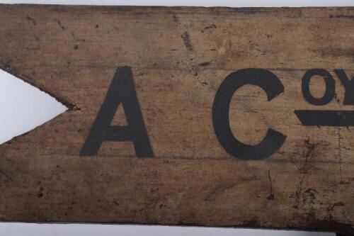 Rare Original WW1 British Trench Sign