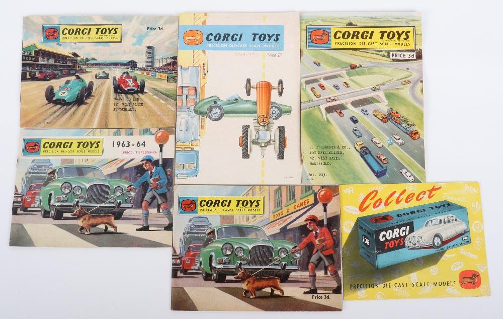 Six Corgi Toys Catalogues/Leaflet