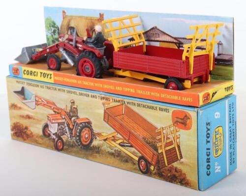 Corgi Toys Gift Set No 9 Massey Ferguson 165 Tractor