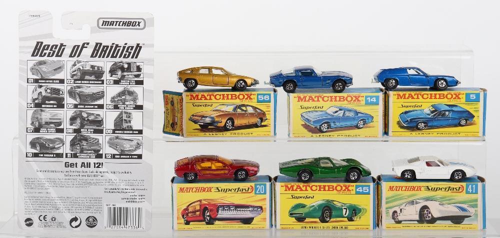 Six Matchbox Superfast Wheels Boxed Model