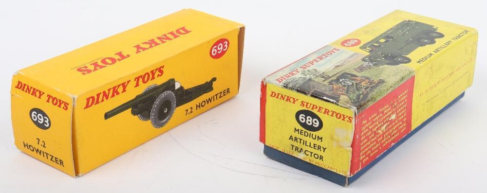 Dinky Toys 689 Medium Artillery Tractor & 693 7.2 Howitzer