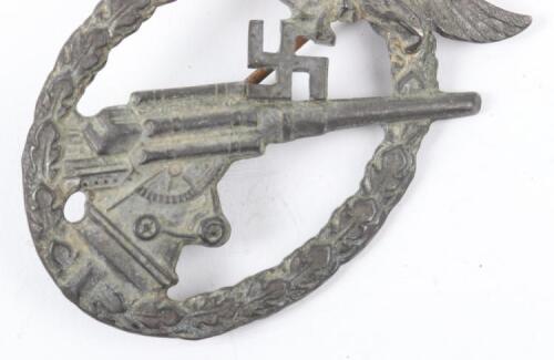 WW2 German Luftwaffe Flak Badge by Walter & Henlein