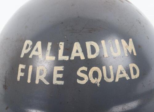 WW2 British Home Front Palladium Fire Squad Steel Helmet