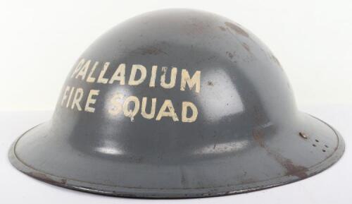 WW2 British Home Front Palladium Fire Squad Steel Helmet