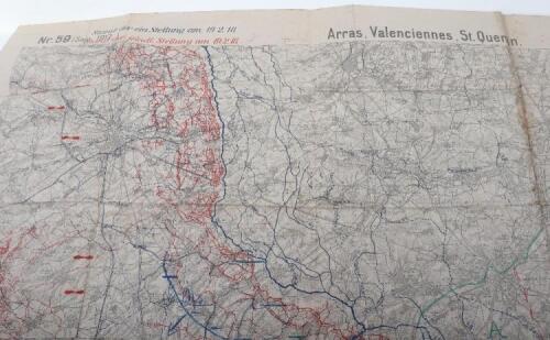 WW1 German Trench Maps of the Western Front