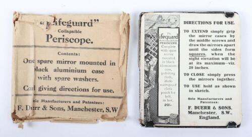Scarce WW1 British The Lifeguard Patent Trench Periscope with Original ...