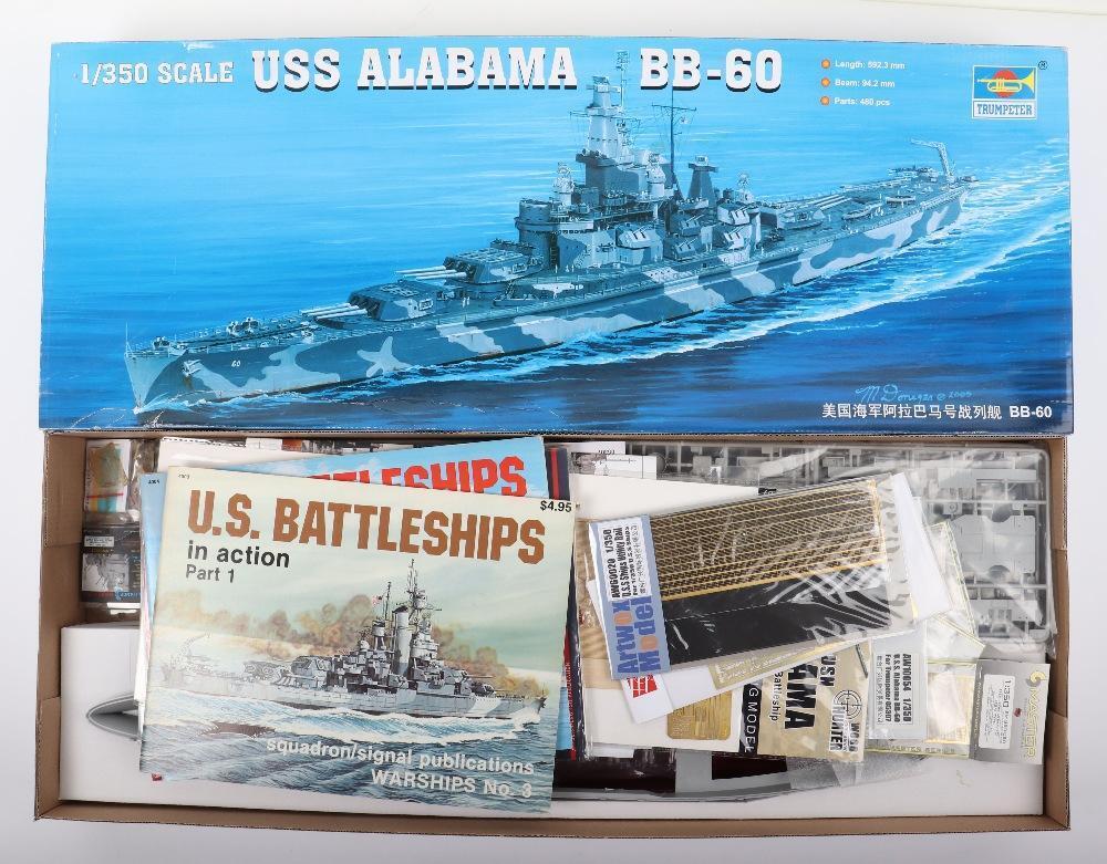Two Trumpeter 1:350 scale American Warship model kits