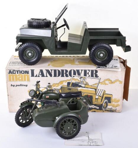 Four Palitoy Vintage Action Man Vehicles/Helicopter