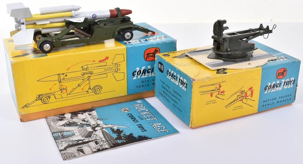 Corgi Major Toys 1109 Bristol Bloodhound Guided Missile on Loading Trolley