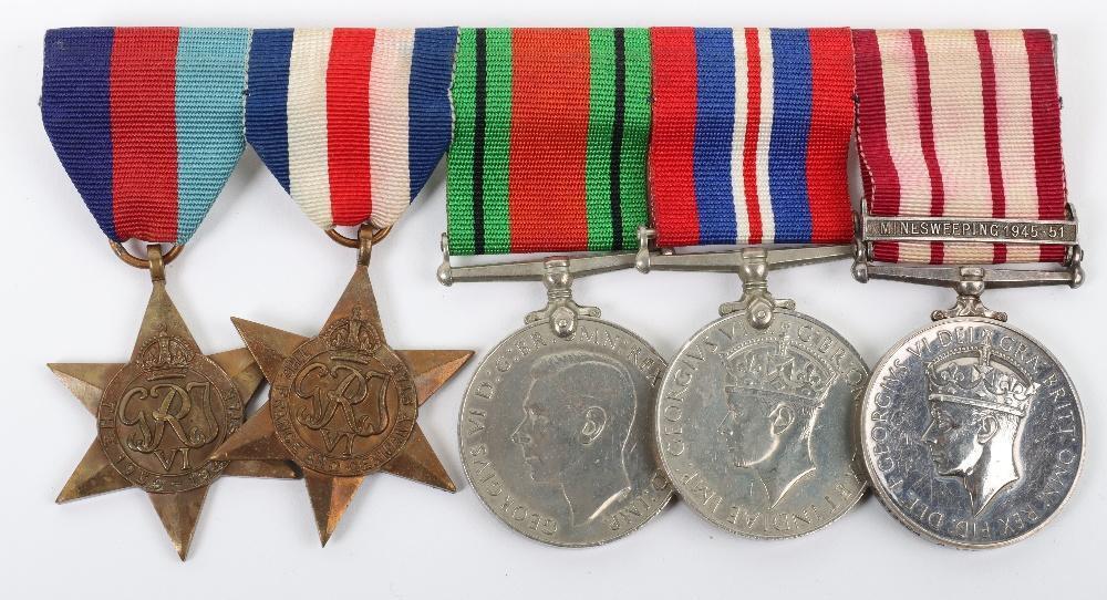 Ww2 Royal Navy Minesweepers Medal Group Of Five