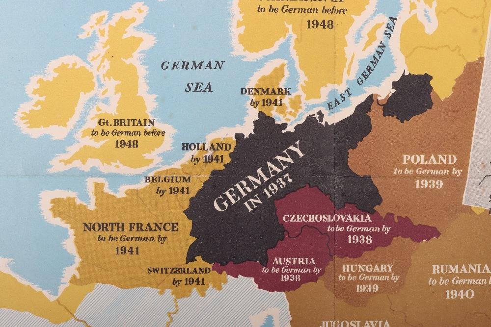 WW2 Period British Propaganda Poster “NAZI WAR AIMS”