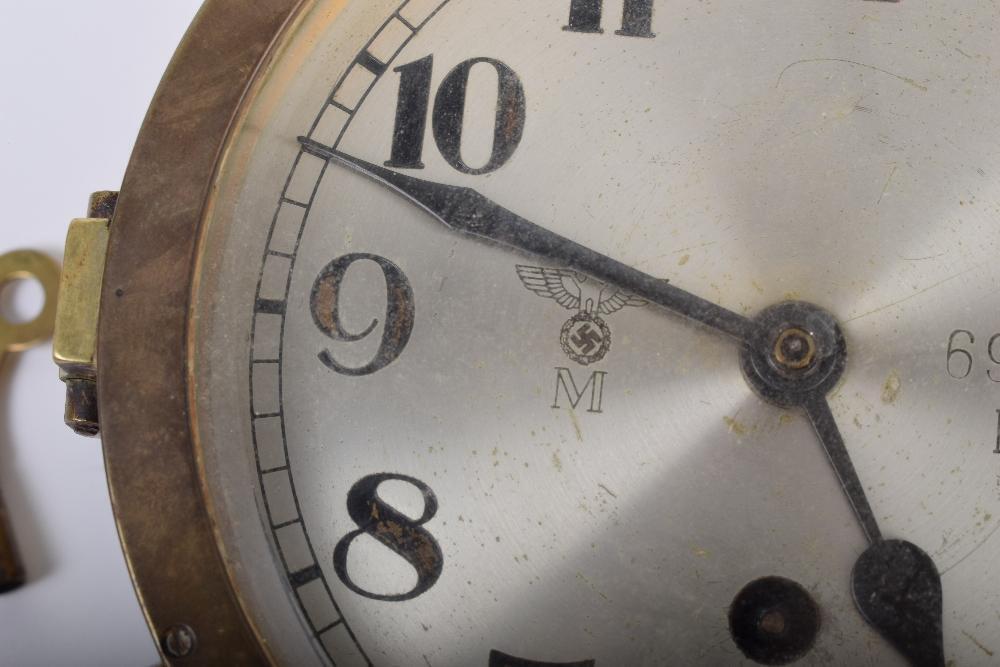 WW2 German Naval (Kriegsmarine) Ships Bulkhead Clock