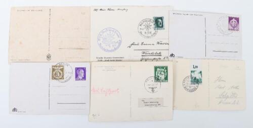 6x Third Reich Postcards of Adolf Hitler