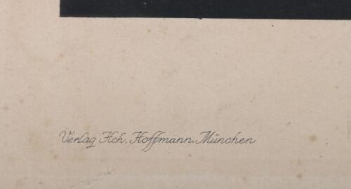 Large Formal Hoffmann Photograph of Adolf Hitler with Ink Signature