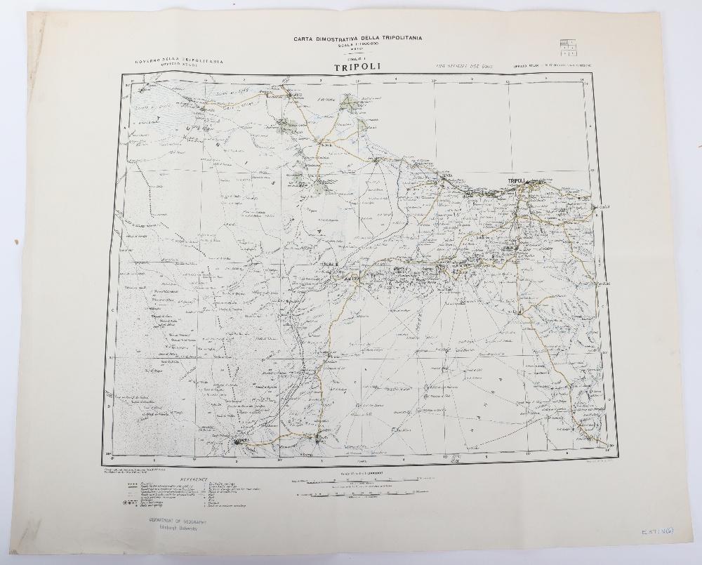 Maps, Tripoli 1:100,000 General Staff 1935 from an Italian map