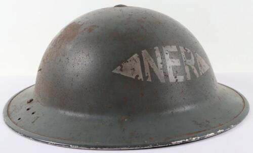 WW2 British Home Front North Eastern Railways Workers Steel Helmet