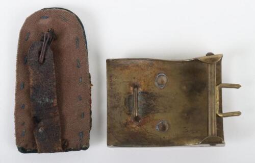 WW1 Ottoman Empire Turkish Belt Buckle & Rank Insignia