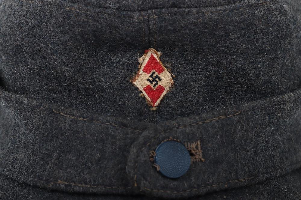 WW2 German Hitler Youth Flak Helpers M-43 Field Cap