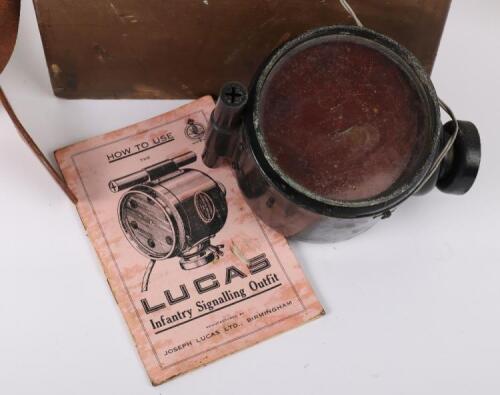WW1 British 1918 Signalling Lamp in Carry Case